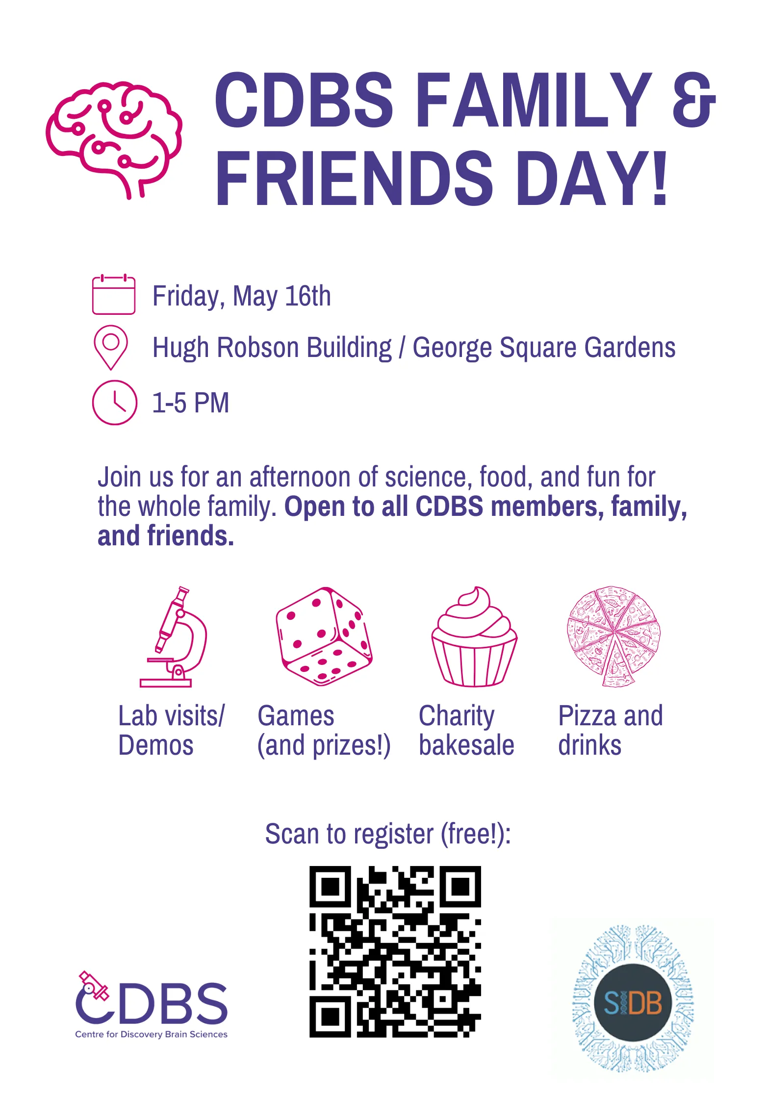CDBS Family and Friends Day! | Centre for Discovery Brain Sciences ...